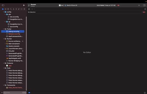 xcode flutter ios multiple commands produce xxx build ios debug