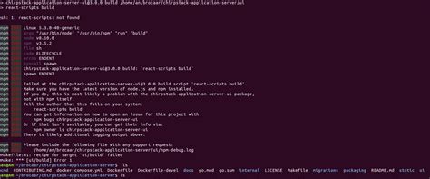 chirpstack application server ui is not in the npm registry