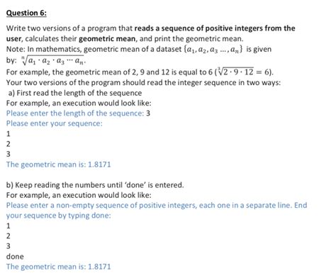solved question 6 write two versions of a program that