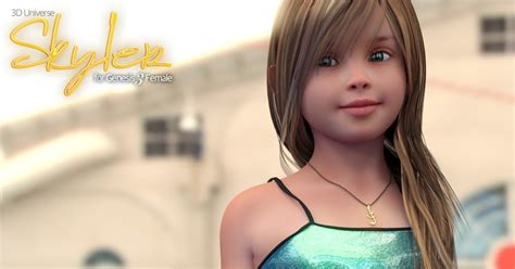 Magixfox Art De Modélisation 3d Daz 3d Skyler Caractère Et Cheveux