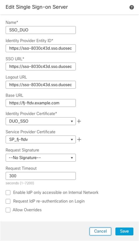 Configure Anyconnect Sso With Duo And Ldap Mapping On Secure Firewall