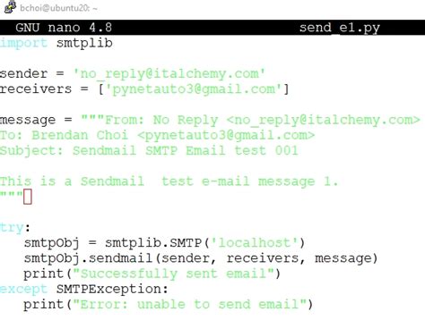 docker python 3 send emails from python script using ubuntu 20 04
