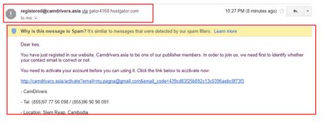 function how to stop mail in php going into spam