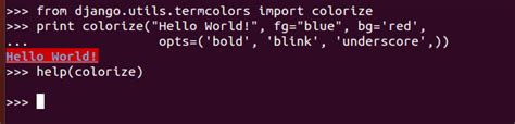 unicode print in terminal with colors using python stack overflow