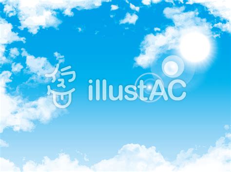 青空 太陽 イラスト フリー