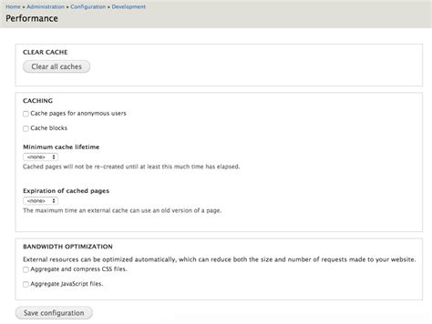 drupal 101 basic site optimisations