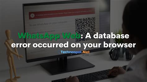 whatsapp web a database error occurred on your browser