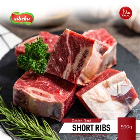Jual Daging Iga Sapi Short Ribs Halal 500 Gram Frozen Food Aus Sibeku