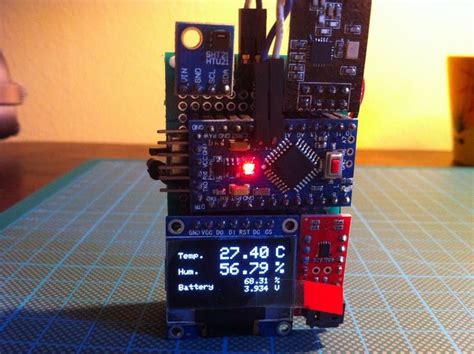 arduino based weather station with remote sensor unit