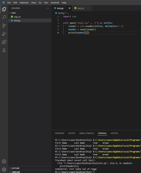 list index out of list python csv files stack overflow
