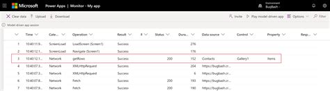 use monitor to troubleshoot custom page behavior in a model driven app