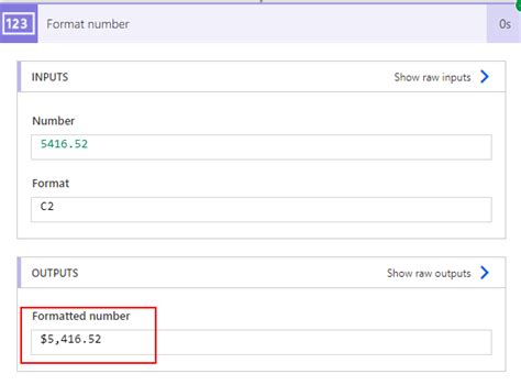 sharepoint calculated currency to power automate flow formatting