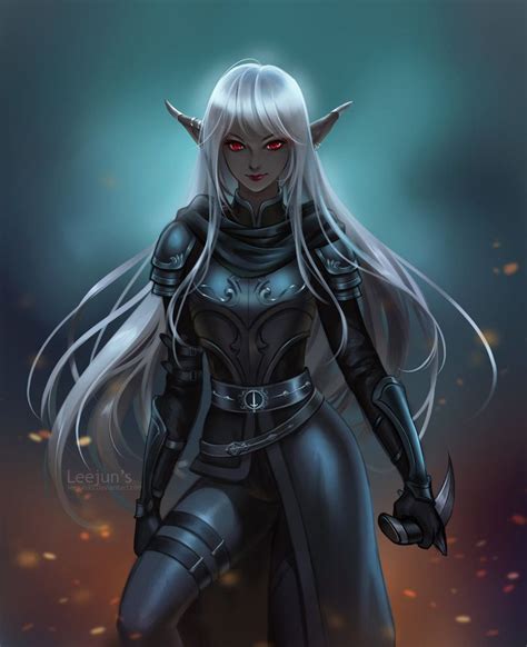 Commission Jaelri Baenre By Leejun35 Dark Elf Elf Art Elves Fantasy