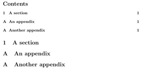 appendices how to have appendix a continue by appendix b tex