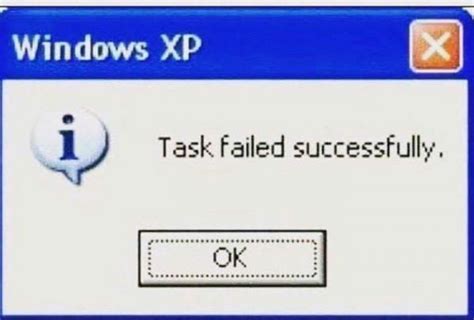 task failed successfully