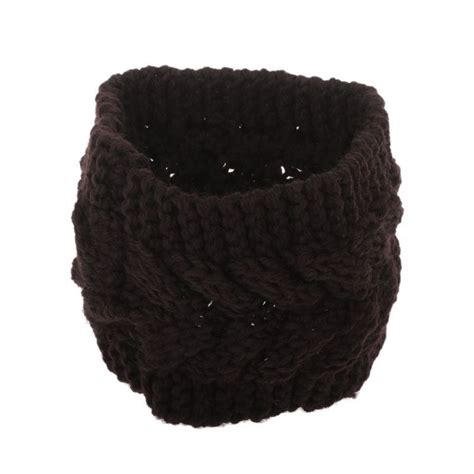 9 Colors Crochet Headband Knit Flower Hairband Winter Women Ear Warmer