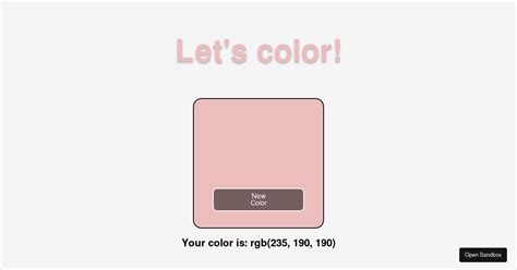 jaylenej27 react color generator codesandbox