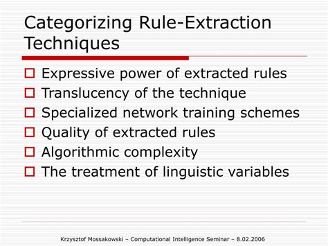 Ppt Rule Extraction In Neural Networks A Survey Powerpoint