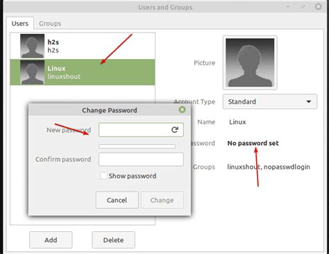 How To Create User Accounts In Linux Mint Graphically Linux Shout
