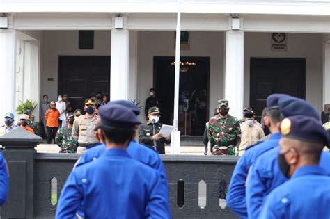 Antisipasi Bencana Hidrometeorologi Wali Kota Sutiaji Pimpin Apel