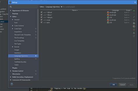 webstorm highlighting all tags as custom ides support intellij