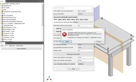 exiting out of form on a locked ipt in vault hresult error