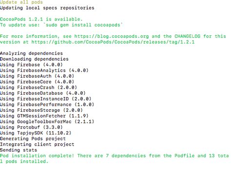 swift3 pod update of firebase throwing errors stack overflow