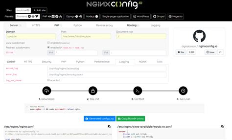 nginxconfig：自動產生 nginx 設定檔的線上工具 it 邦幫忙 一起幫忙解決難題，拯救 it 人的一天
