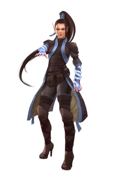 Female Elf Wizard Or Sorcerer Pathfinder Pfrpg Dnd Dandd 3 5 5e 5th Ed