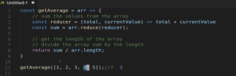 how to get the average from an array in javascript