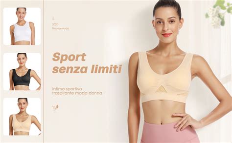 Zoerea Reggiseno Sportivo Da Donna Taglia Larga Comfort Traspirante Bra