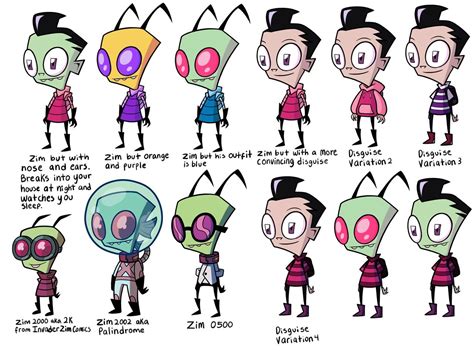 Invader Zim Disguises Invader Zim Characters Invader Zim Invader