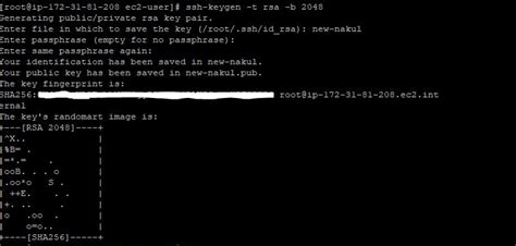 create ssh private and public key from linux cloud karamchari