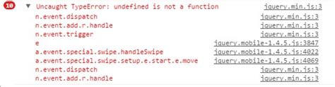 jquery touchswipe not initiated correctly after jqm page load stack
