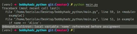local variable referenced before assignment in python bobbyhadz