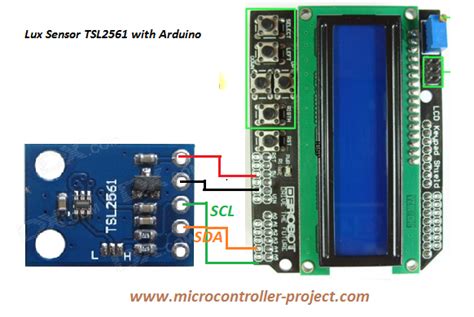 measuring visible light with arduino tsl2561 luminosity sensor and