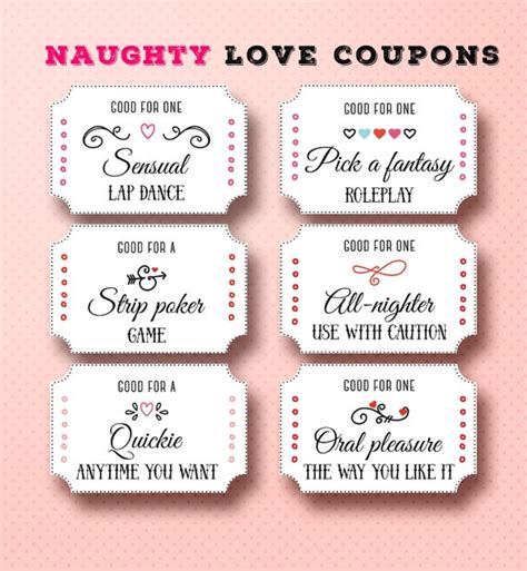 diy naughty coupon book for husband