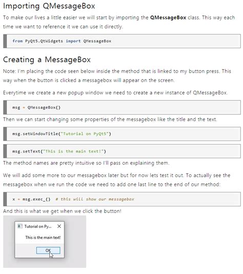 [tech With Tim] Pyqt5 Tutorial Qmessagebox And Popup Windows