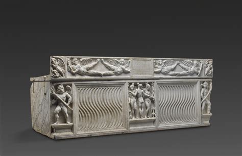 A Roman Marble Strigillated Sarcophagus 1st Quarter Of The 3rd Century