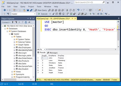 identity insert in sql server