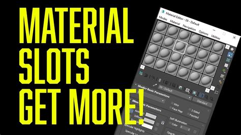 3ds max material editor not showing materials acerca de