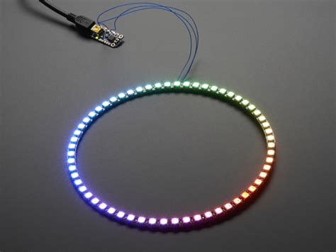 neopixel 1 4 60 ring 5050 rgb led w integrated drivers id 1768