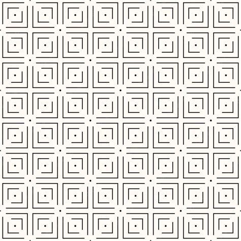 Premium Vector Vector Geometric Abstract Seamless Monochrome Pattern