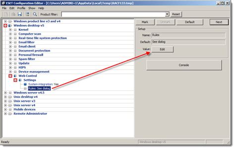 [kb3058] how do i modify web control groups from the eset remote