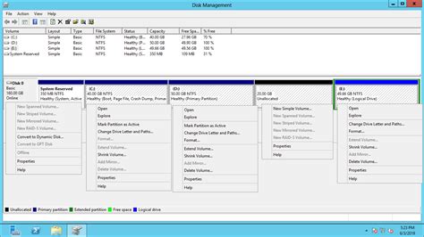 native and best windows server 2012 disk management tool
