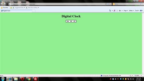 digital clock using html and javascript free source code tutorials and