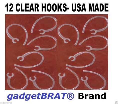 12 x clear ear hook loop clip samsung wep 480 490 650 750 850 870