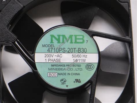 Nmb 4710ps 20t B30 200v 50 60hz 14 11w Ca Ventilador