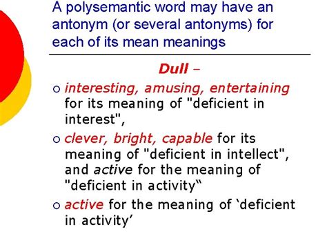 Semantic Classification Of Words Lecture 7 Semantic Lassification