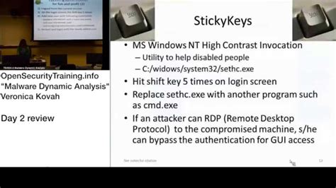 Dynamic Malware Analysis D3p01 Day 2 Review Youtube